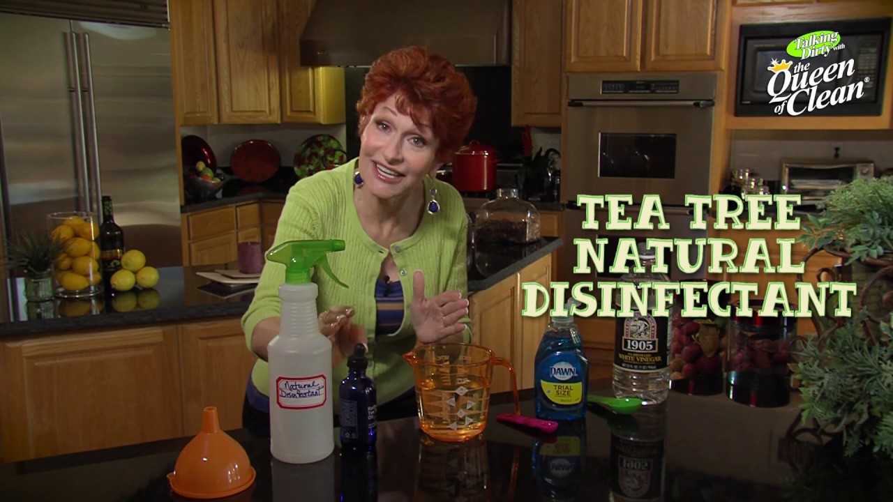 TEA TREE OIL NATURAL DISINFECTANT SPRAY - Queen Of Clean - YouTube