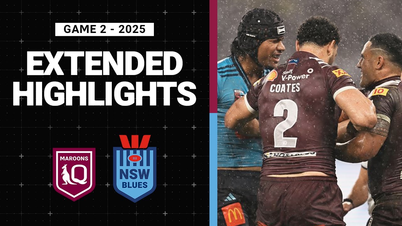 NRL Highlights | 2025 State of Origin | Extended Highlights | Maroons v ...