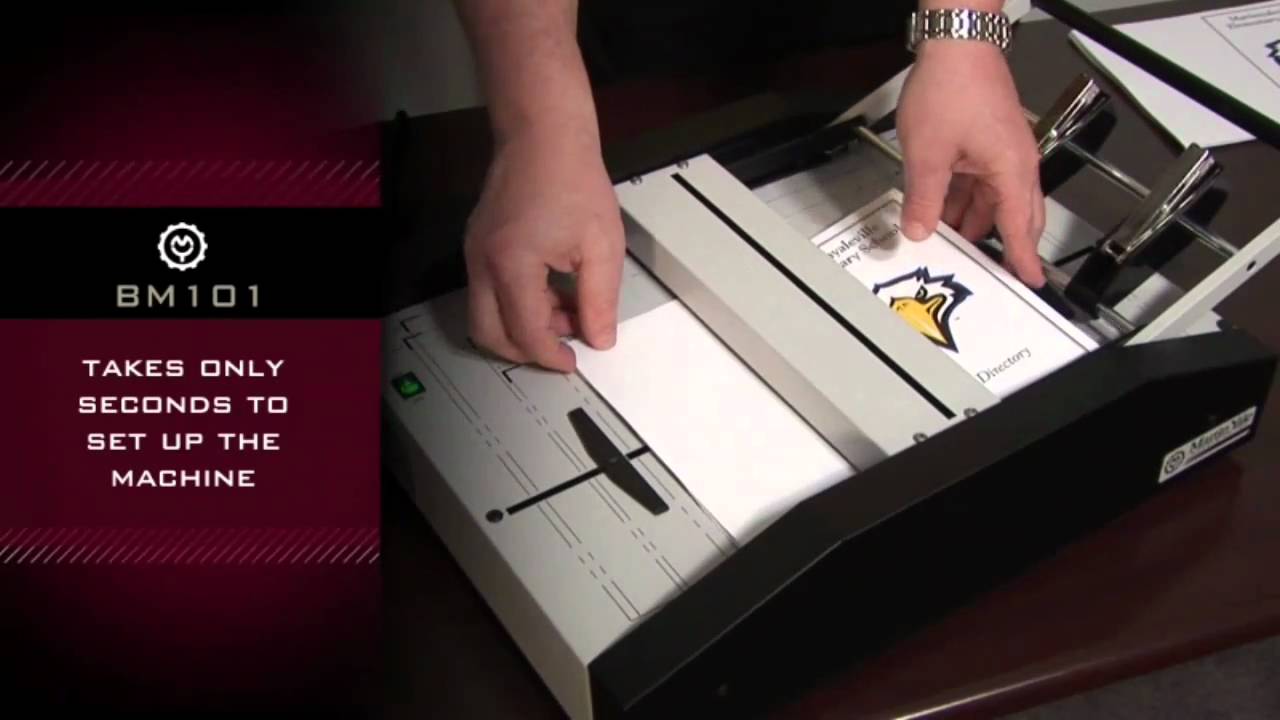 Martin Yale BM101 Automatic Booklet Maker Demo Video - YouTube