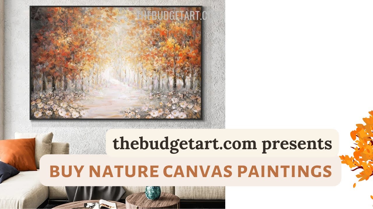 Nature Canvas Art Painting | Hand Painted Nature Painting on Canvas ...