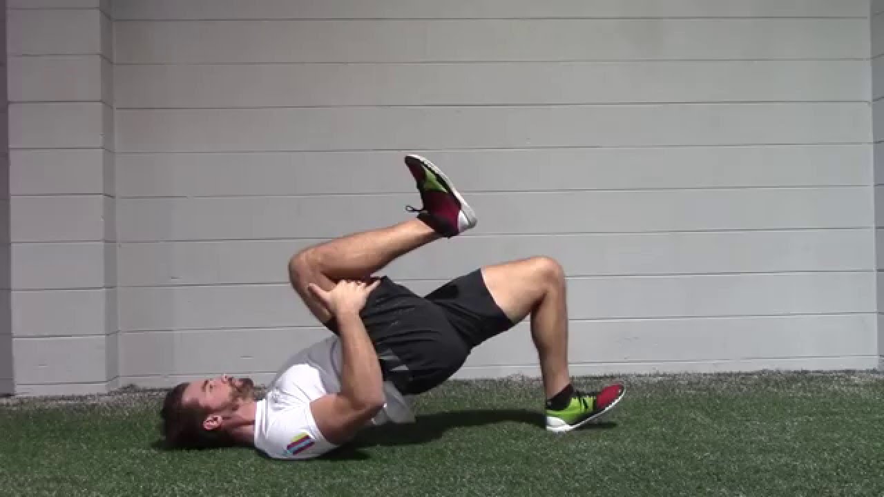 Unilateral Bridge (Hands behind Knee) - YouTube