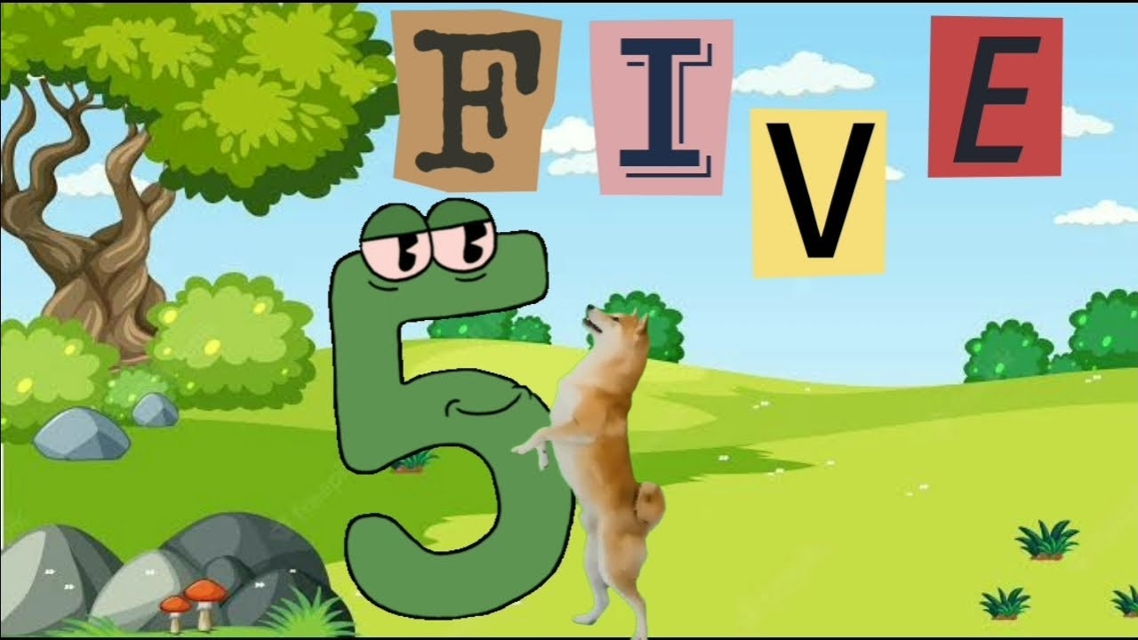 Counting numbers, One to Ten with little cartoon friends. @Chow Meow Tv ...