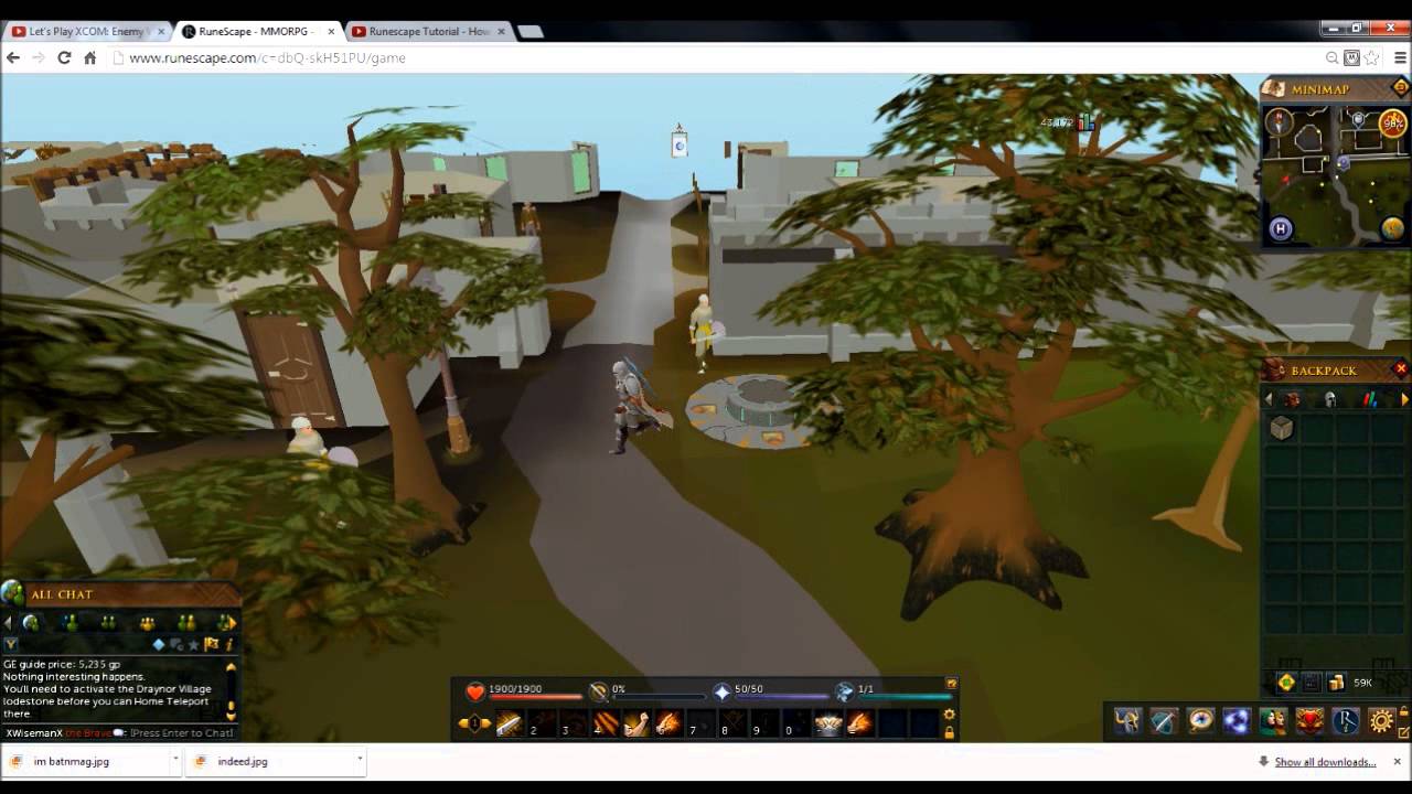 RuneScape: How to open armor sets & locate the Grand exchange. - YouTube