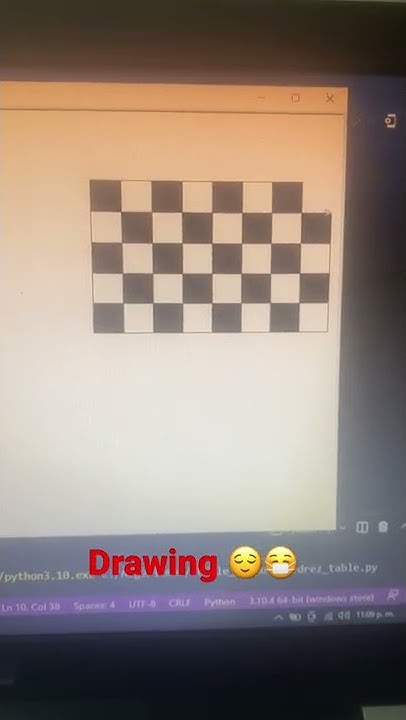 Turtle 🐢 Python 🐍 dibujando el tablero de ajedrez. 😌 - YouTube