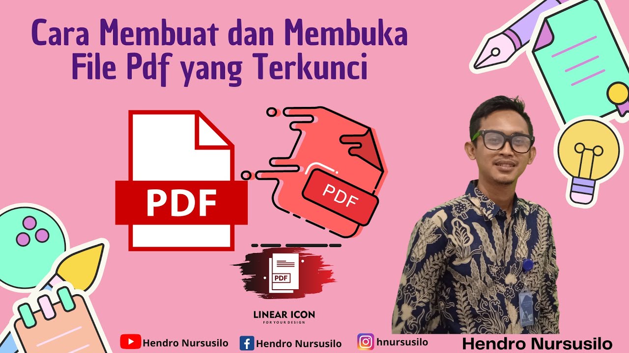 Cara Membuat dan membuka File PDF yang Terkunci - YouTube
