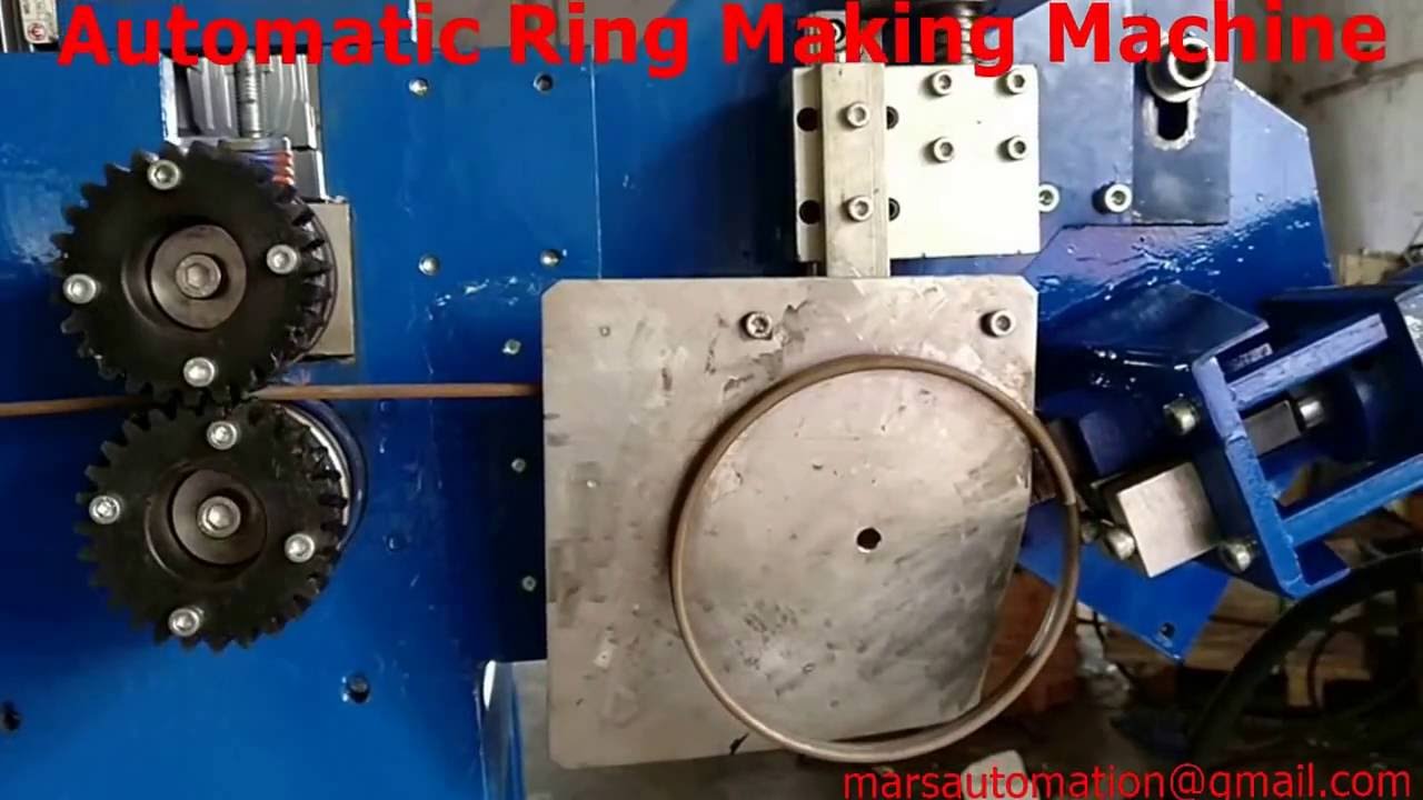 High Speed Flat Wire Ring Making Machine and Butt Welding - YouTube