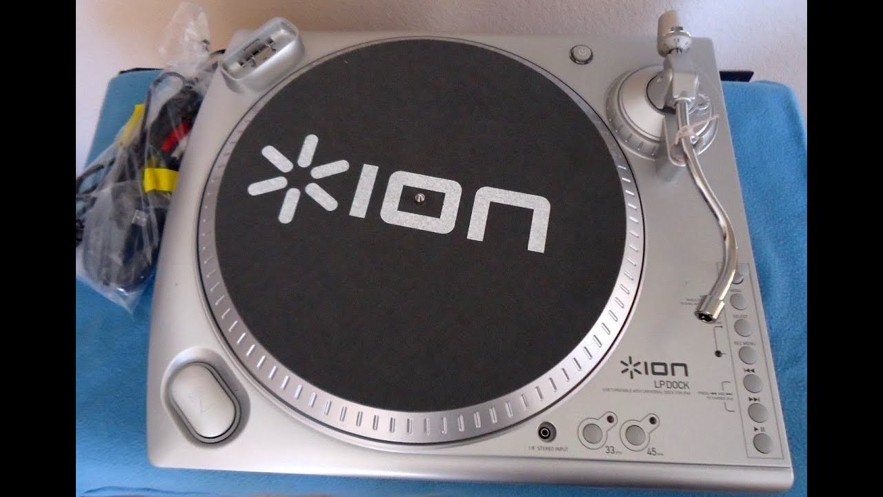 Ion LPdock USB Turntable, Transfer Vinyl to iPod - YouTube