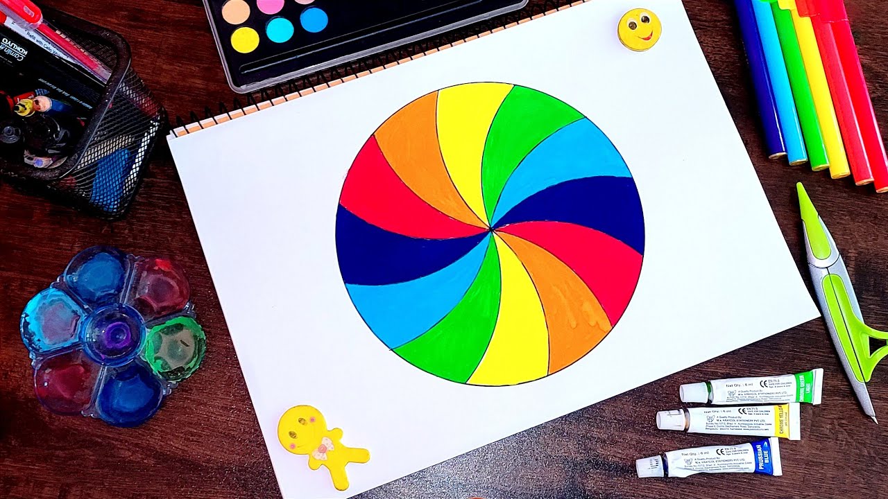 How to Draw an Impossible Endless Vortex with Painting || Sacred Vortex ...