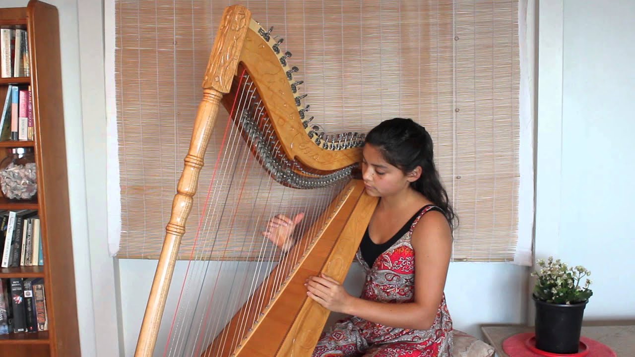 Paraguayan harp - 'Cascada' played by Fizzi Whale - YouTube