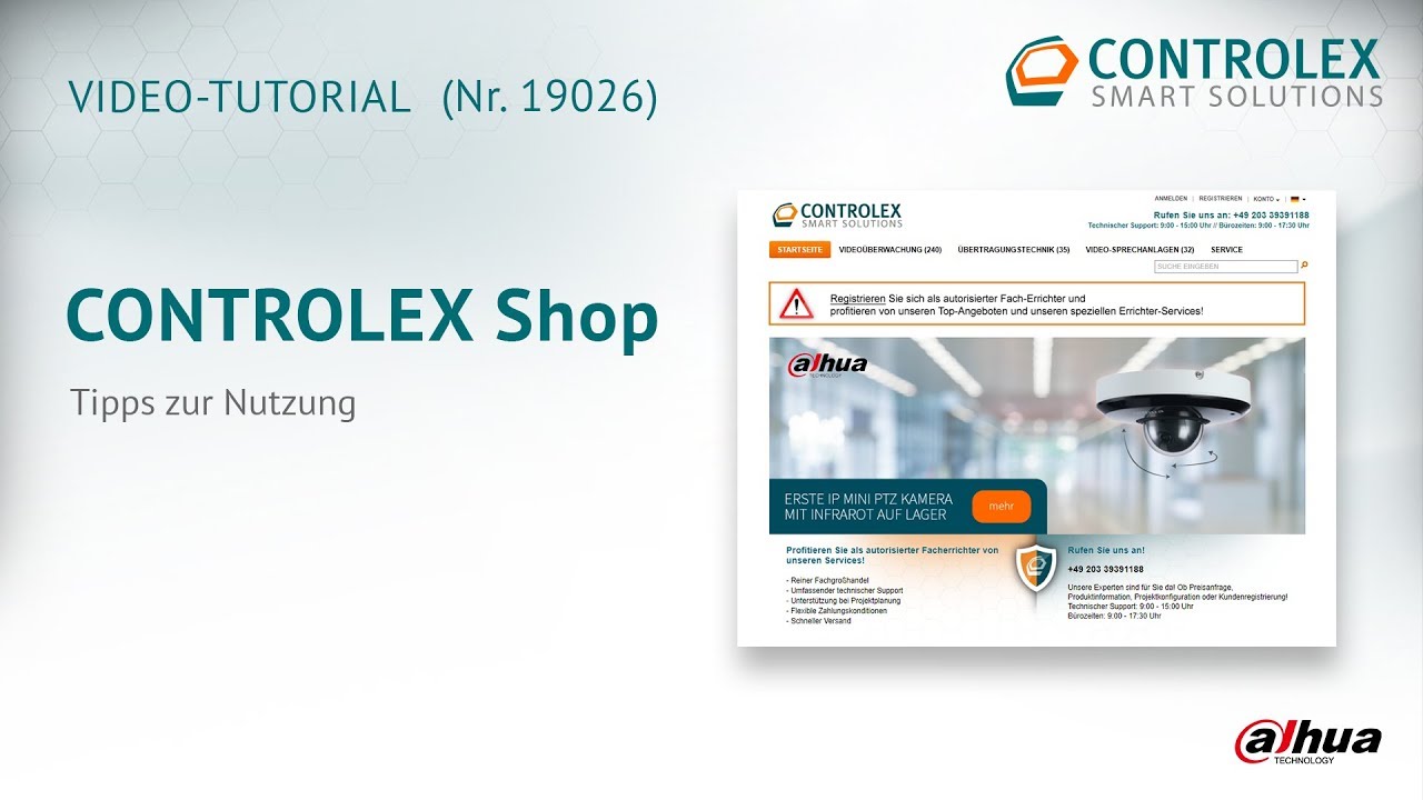 [CONTROLEX] Video-Tutorial #19026: CONTROLEX Shop - Tipps zur Nutzung ...
