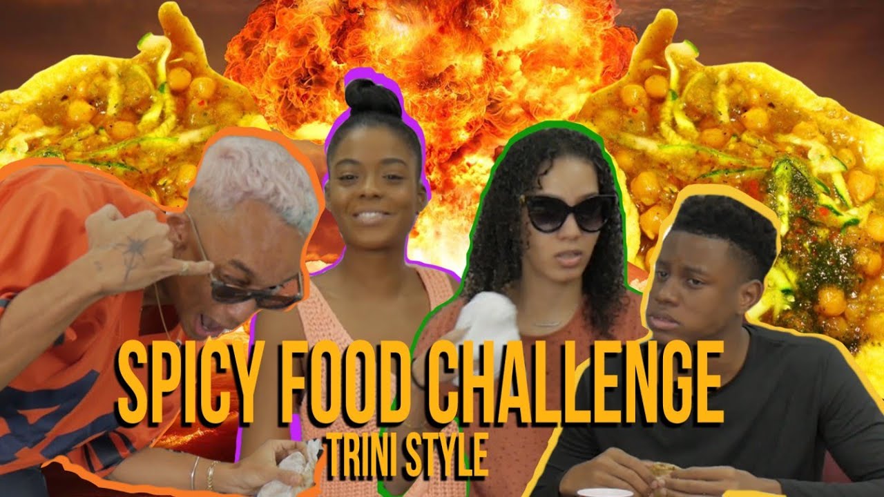 Spicy Food Challenge | Trinidad Edition | Doubles - YouTube