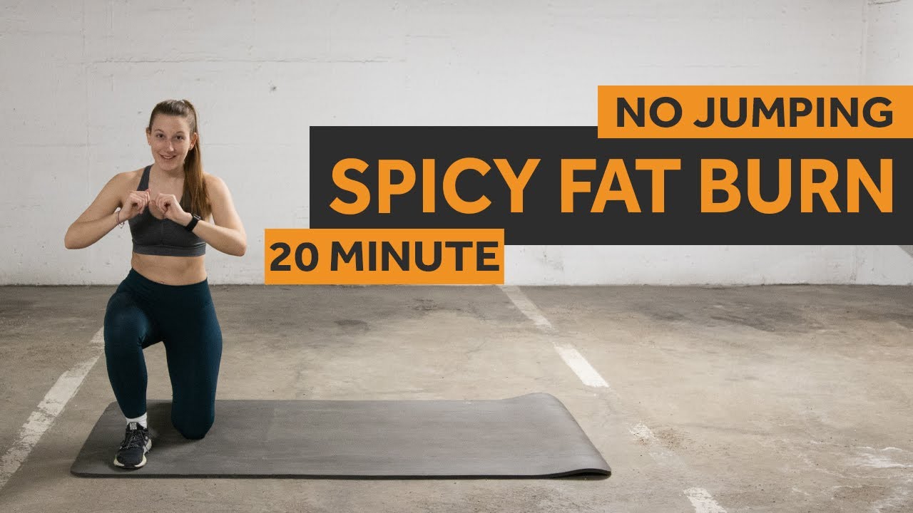 SPICY FAT BURN | 20 MIN Full Body Workout (no equipment) | NO JUMPING ...