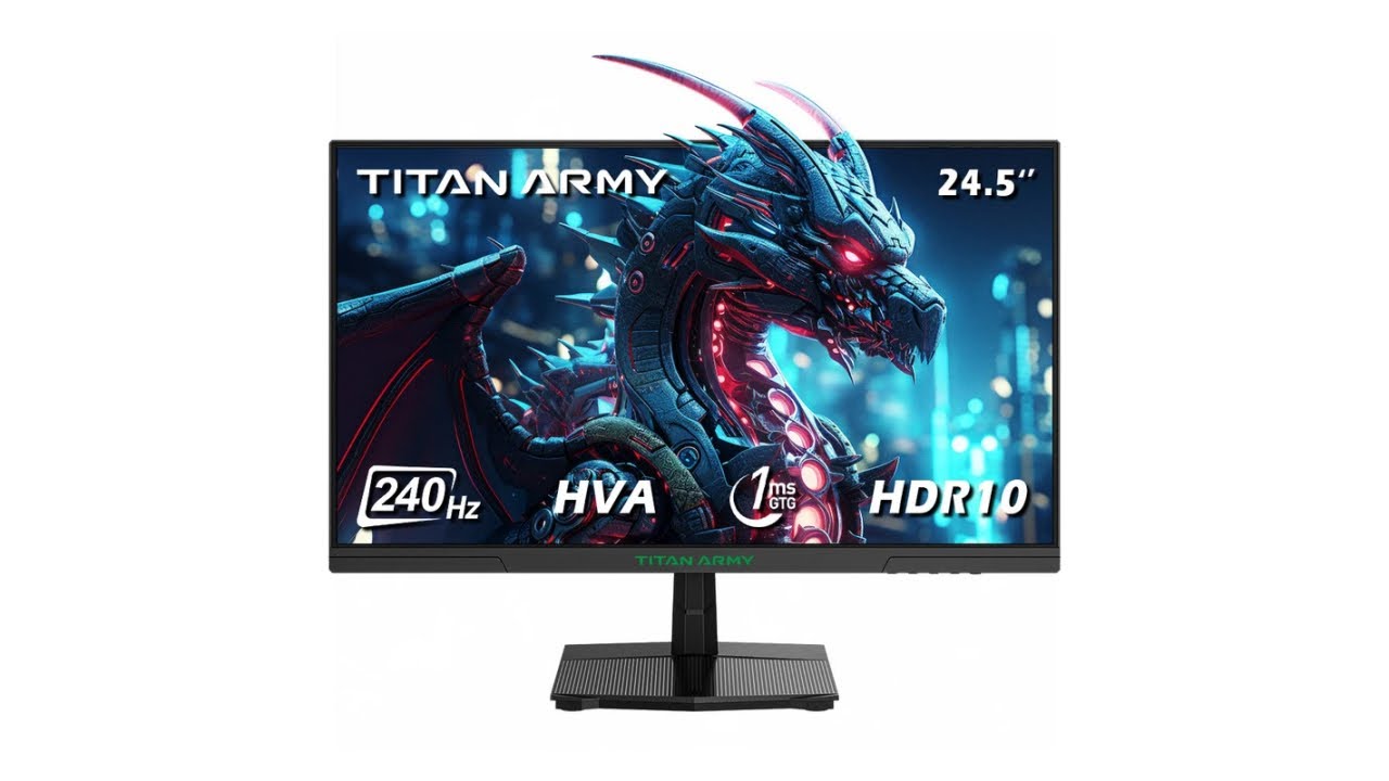 TITAN ARMY P2510H Gaming Monitor (Coupon Inside) - YouTube