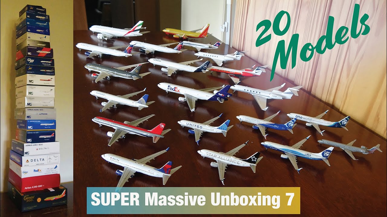 20 Model Airplanes SUPER MASSIVE Unboxing 7 - YouTube