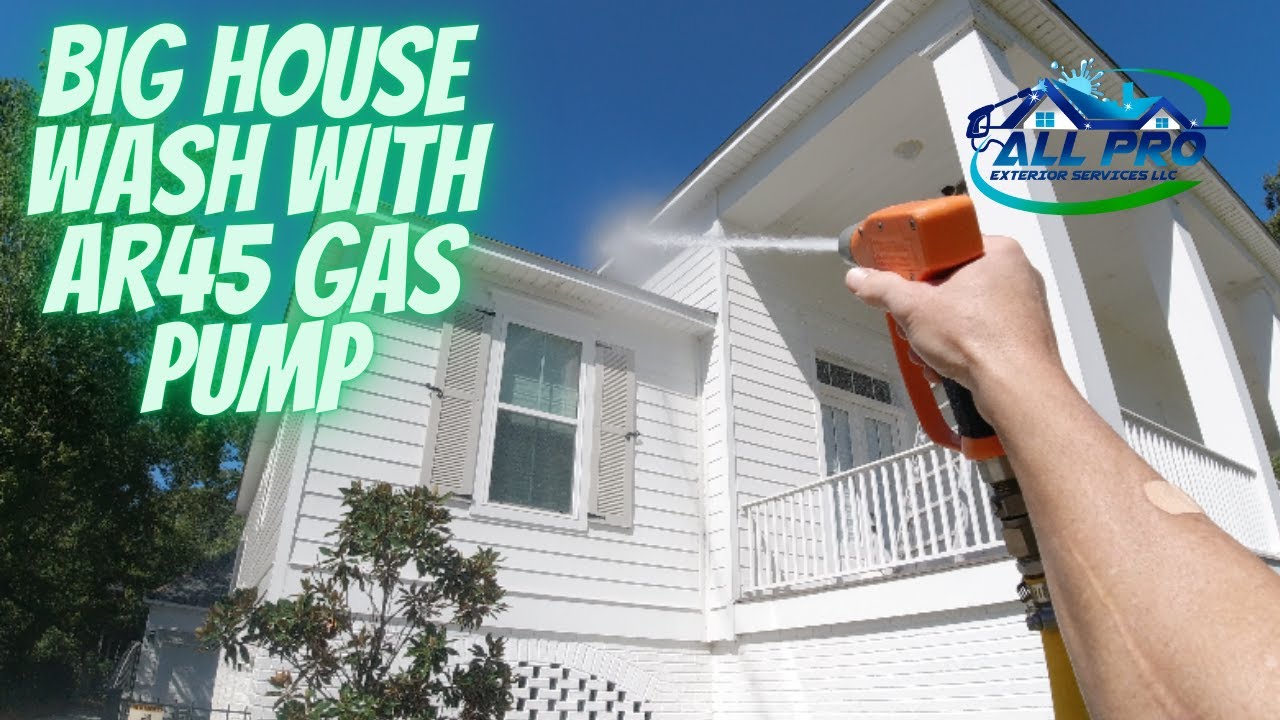 Big House Wash with AR45 Gas Pump - YouTube