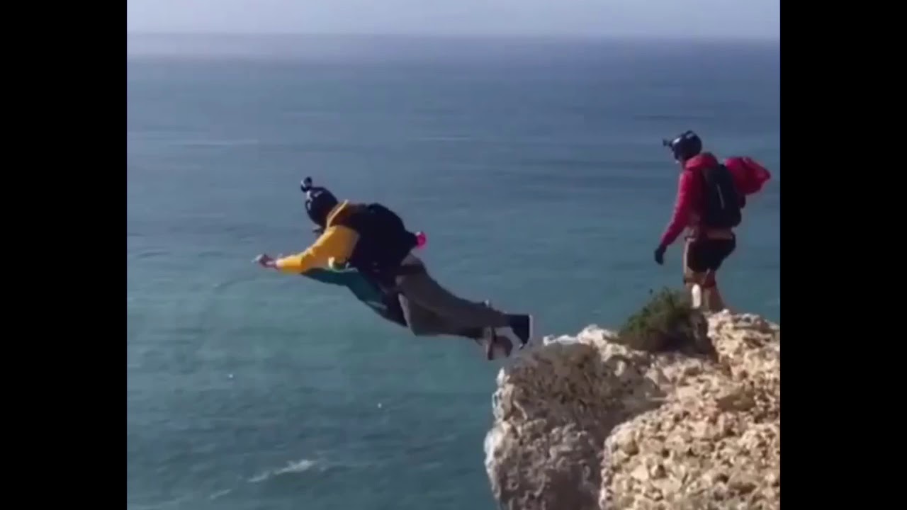 JUMPING OFF CLIFF WITH NO PARACHUTE !! - YouTube