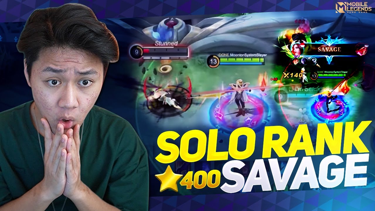 SOLO RANK BINTANG 400 DAPET SAVAGE ! DARK SYSTEM HANYALAH MITOS ...