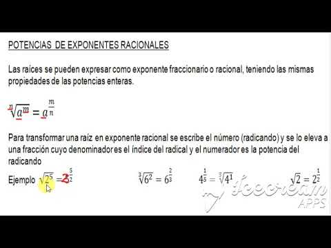 Potencias de exponentes racionales - YouTube