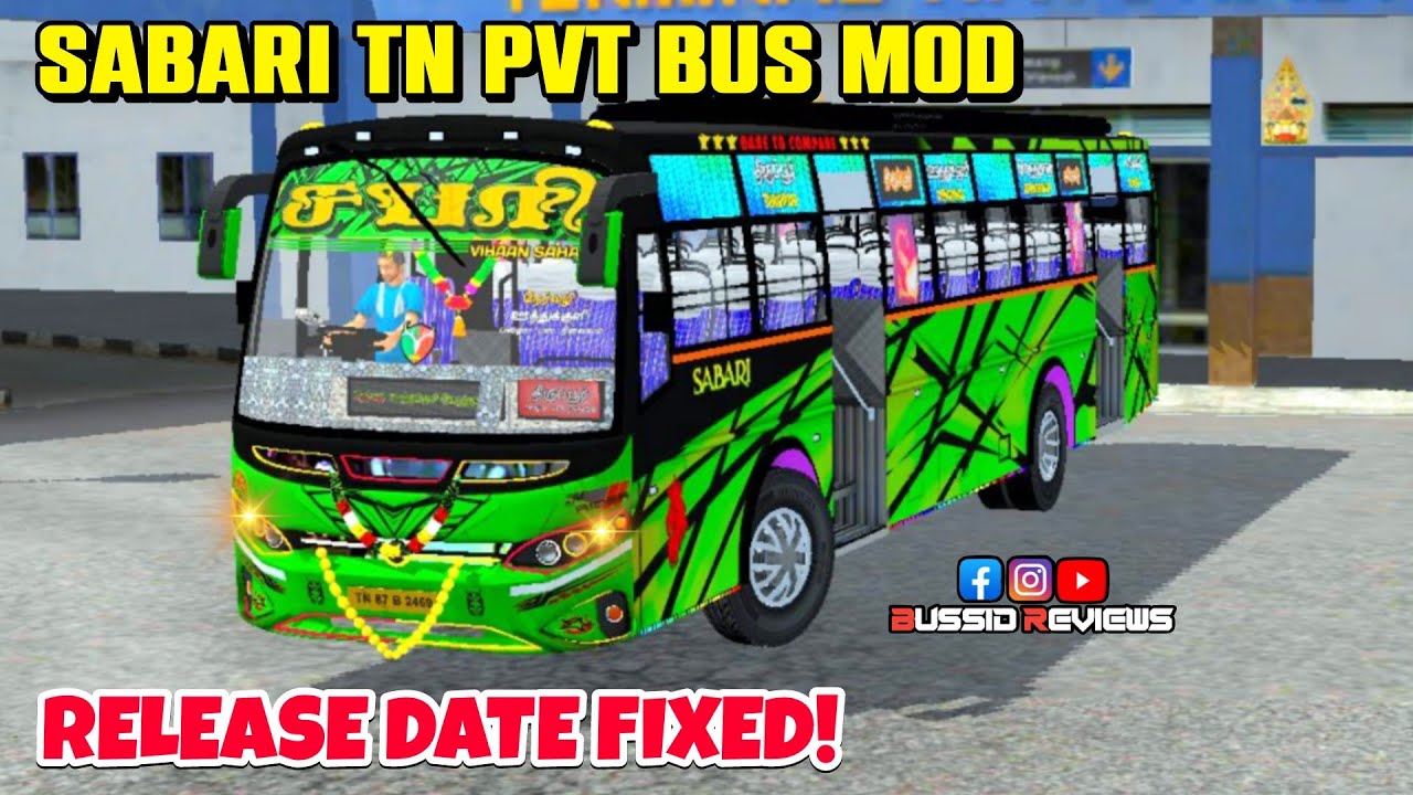 🎀🤩SABARI TN PVT BUS MOD😍Eicher Bus Mod😎Release date fixed😎 - YouTube