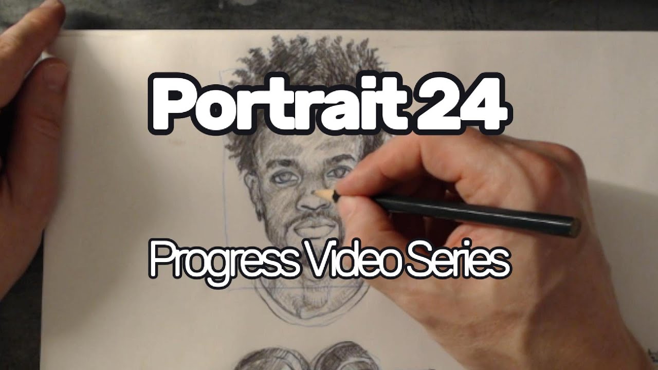 Portrait Sketching Practice #24 - Quick Sketch - No Audio - YouTube