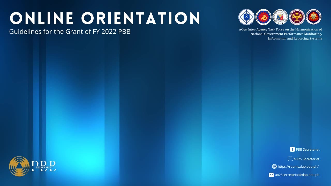 FY 2022 PBB Guidelines Instructional Video - YouTube