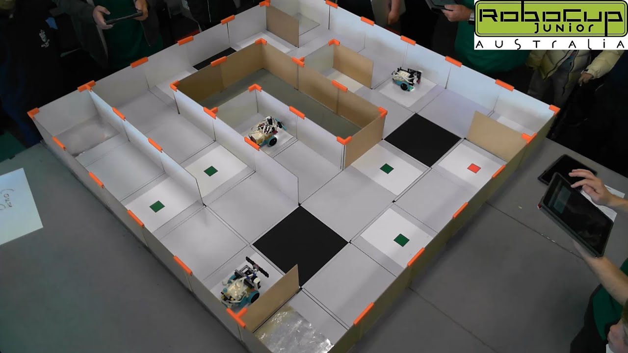 Robocup Junior WA State Event 2025 Mighty Maisy Maze Finals - YouTube