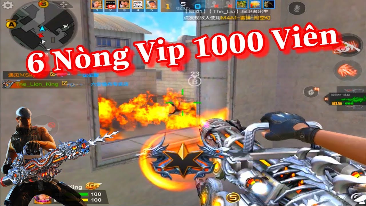 CF Mobile/CF Legends : Vác 6 Nòng Vip 1000 Viên Vào Săn Và Sức Công Phá ...