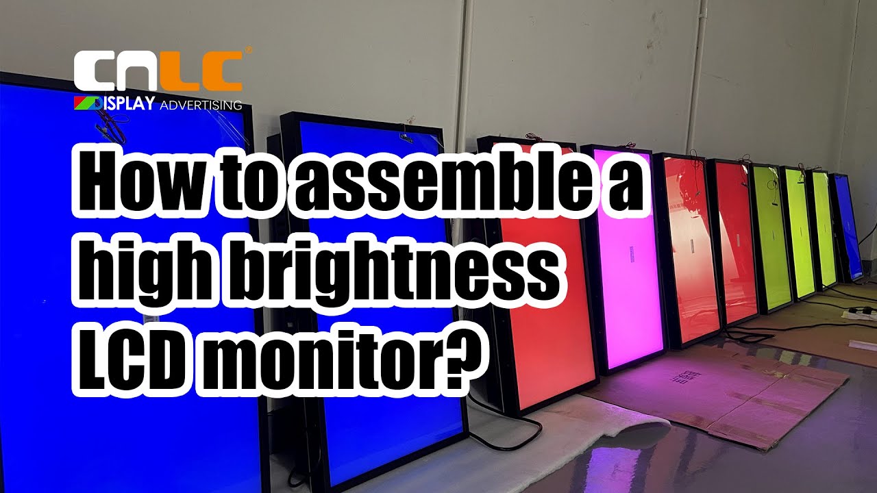How to assemble a high brightness LCD monitor? - YouTube