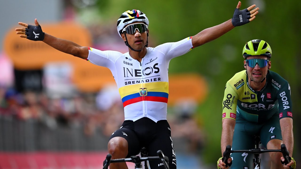 Jonathan Narváez batió a Pogacar en el inicio del Giro de Italia - YouTube