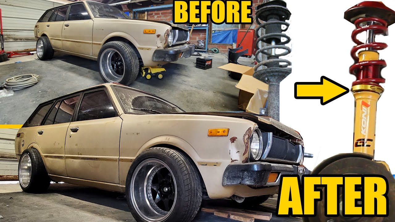 $3000 BUDGET WIDEBODY CHALLENGE: DIY COILOVERS - YouTube