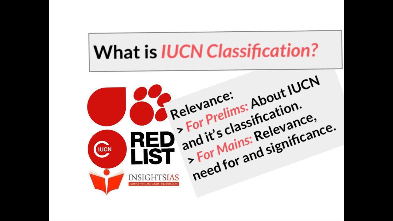 INSIGHTSIAS LAZY LESSONS : WHAT IS IUCN CLASSIFICATION? - YouTube