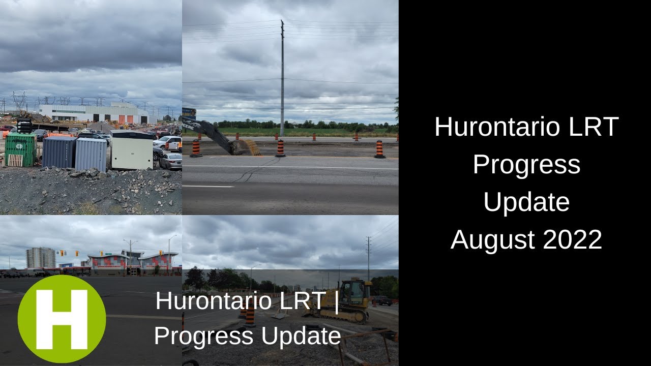 Hurontario LRT | Progress Update August 2022 - YouTube