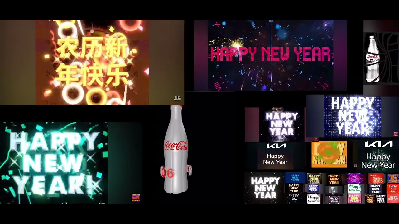 All Times Square countdown sync + Las Vegas and custom countdowns - YouTube