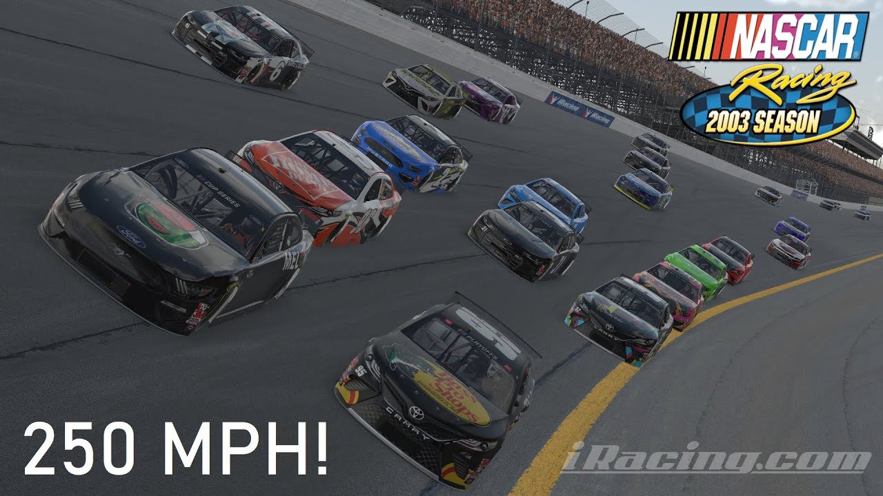 NR2003 Meets iRacing! Coca Cola Superspeedway UNRESTRICTED TRACK! - YouTube