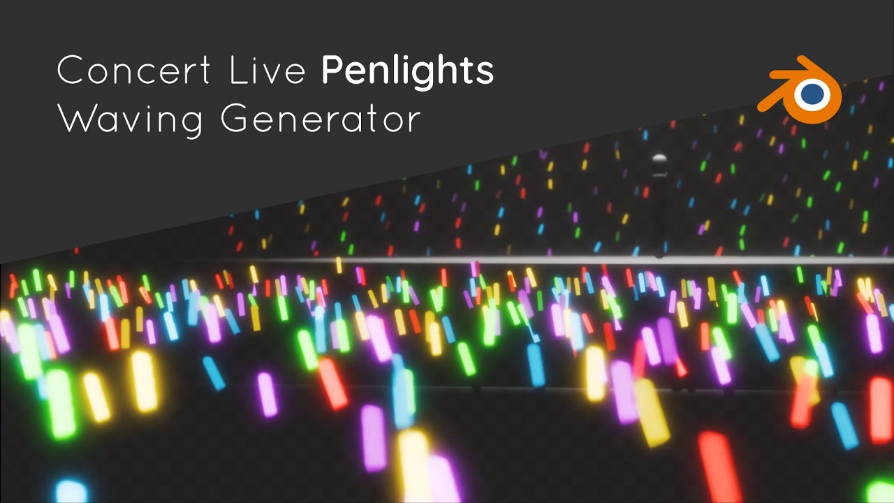 [Preview] Concert Live Penlights Waving Generator - YouTube