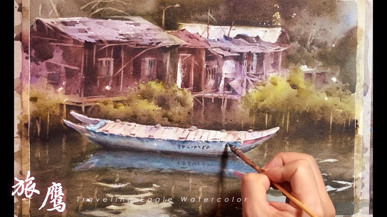 Tām-tsuí Taiwan / Watercolor painting process / Time-lapse - YouTube