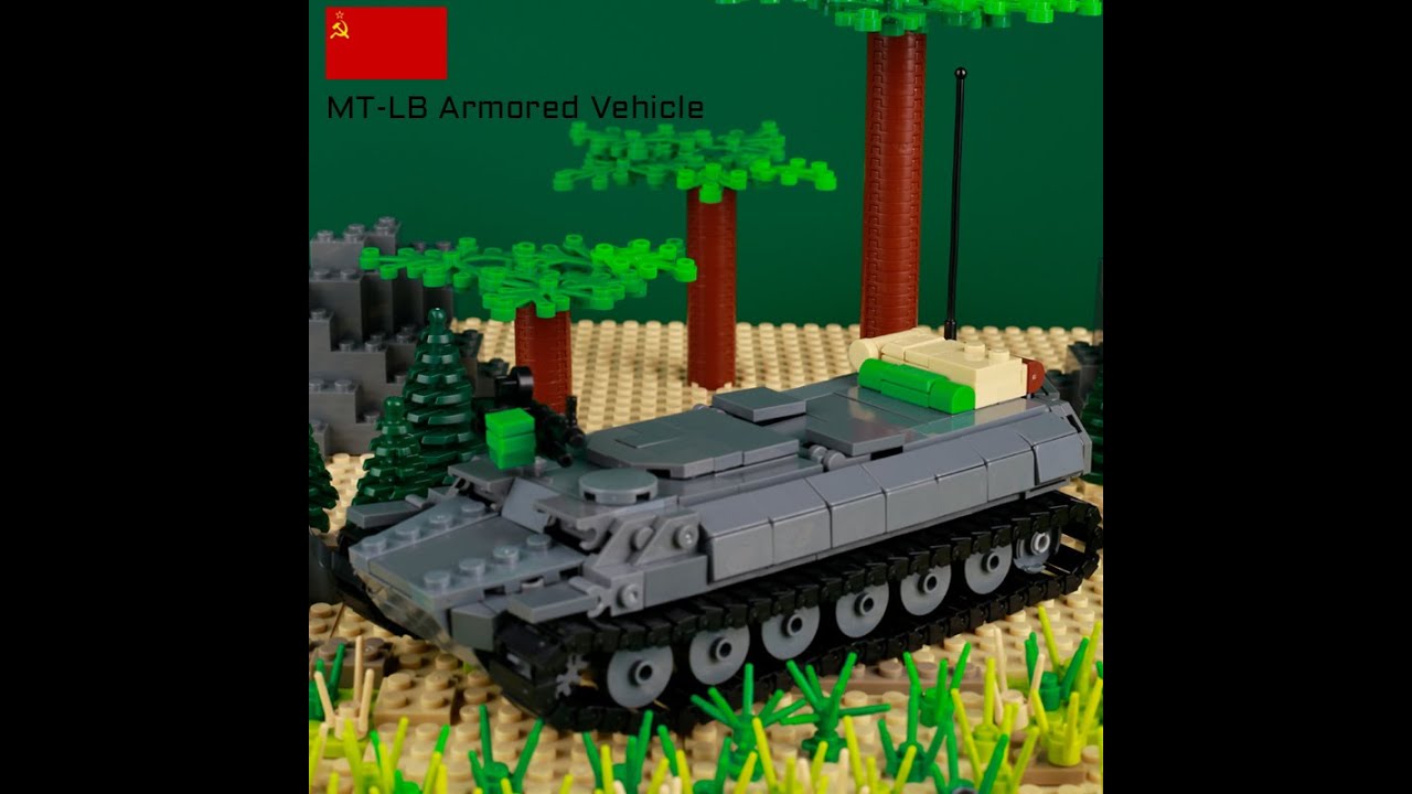 WW2 Soviet Russian MT LB Tracked Armored Transport Vehicle Building ...