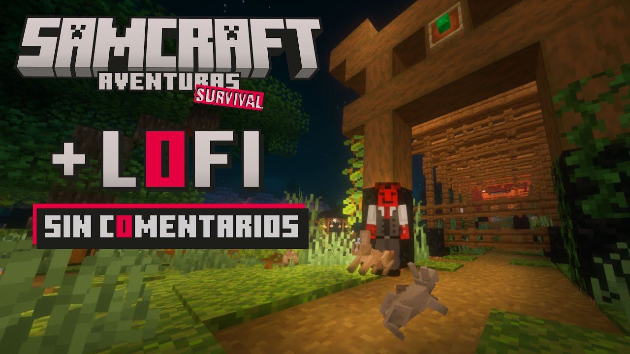 Conejos, Zorrito y Columnas Sumergidas | Lofi | SamCraft Aventuras Survival #105 - YouTube