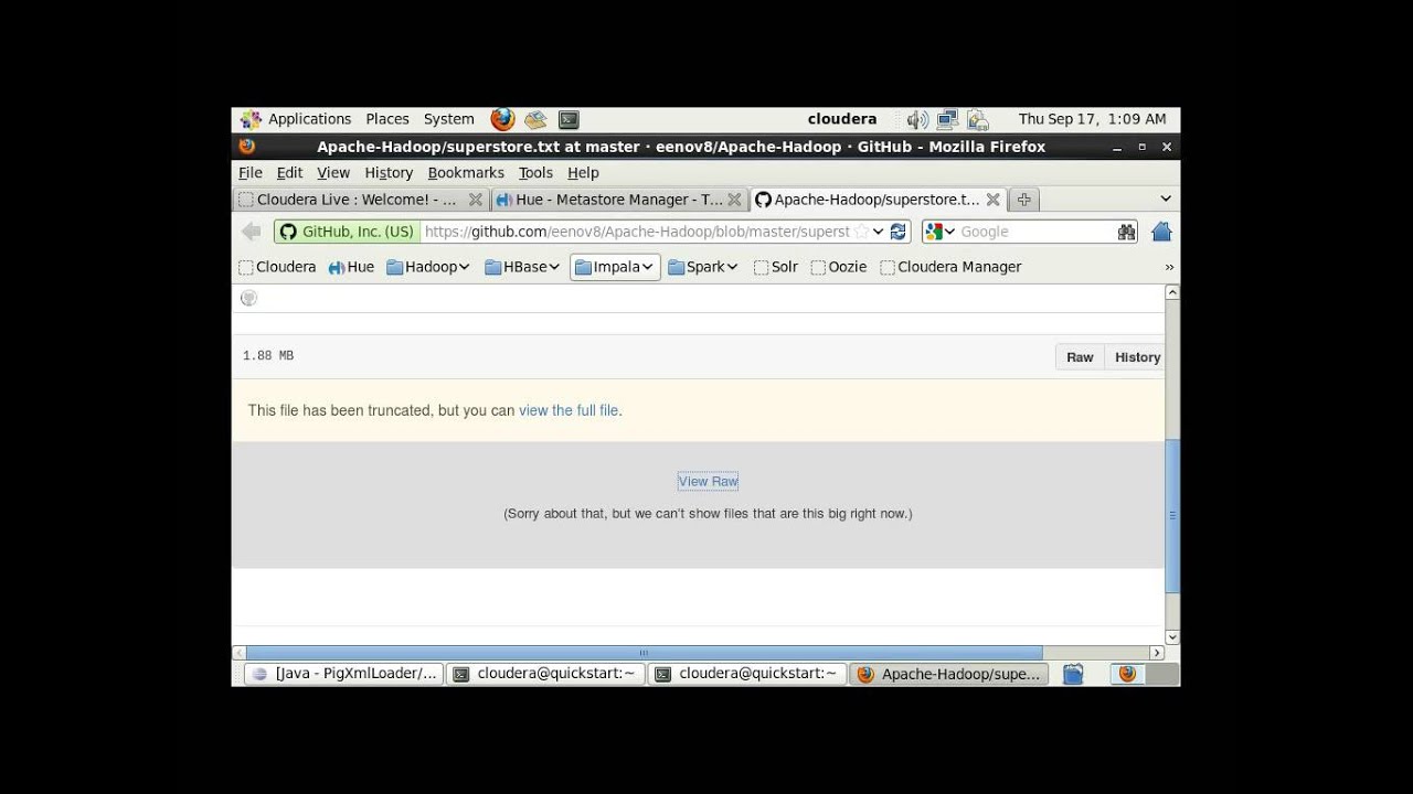 Load sample data to cloudera hive using hue - YouTube