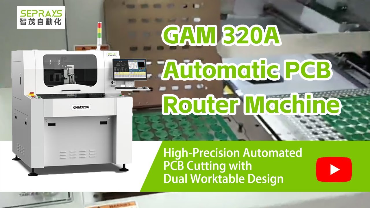 GAM 320A Automatic PCB Router Machine | High-Precision Fully Automated ...
