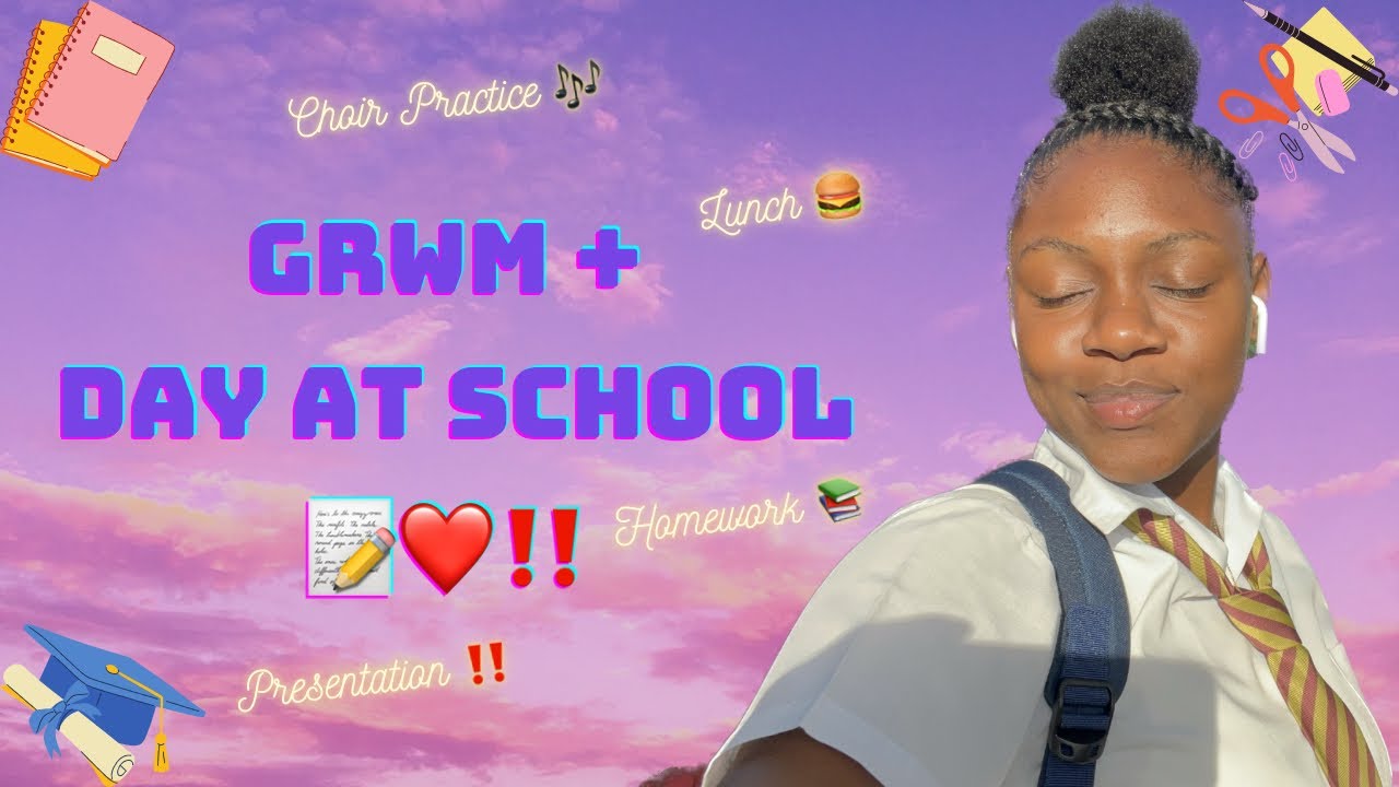 GRWM + Day At School 📝 ️‼️ - YouTube