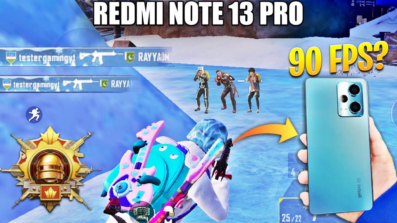 Redmi Note 13 Pro 5G Pubg Test 2024 ⚡ Better Than IPhone | Smooth + 60 ...