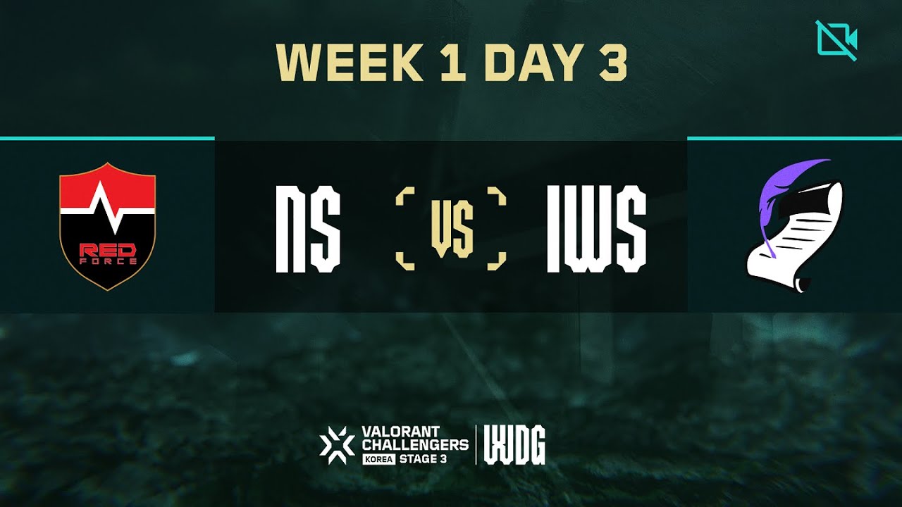NS vs IWS | 1주차 3일 | 2024 WDG발로란트 챌린저스 코리아 스테이지 3 - YouTube