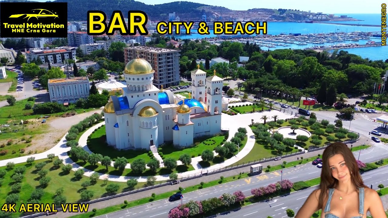 BAR Grad i Plaža iz vazduha u Junu 2024 - BAR City & Beach [4K Aerial ...