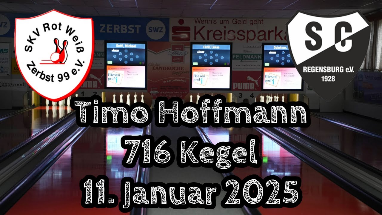 Timo Hoffmann – SKV Rot-Weiss Zerbst (716 Kegel) | 1. Bundesliga Kegeln Classic 2024/2025 - YouTube
