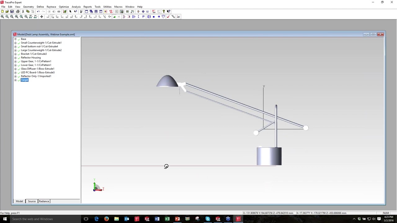 TracePro Tip Mouse Coordinates - YouTube