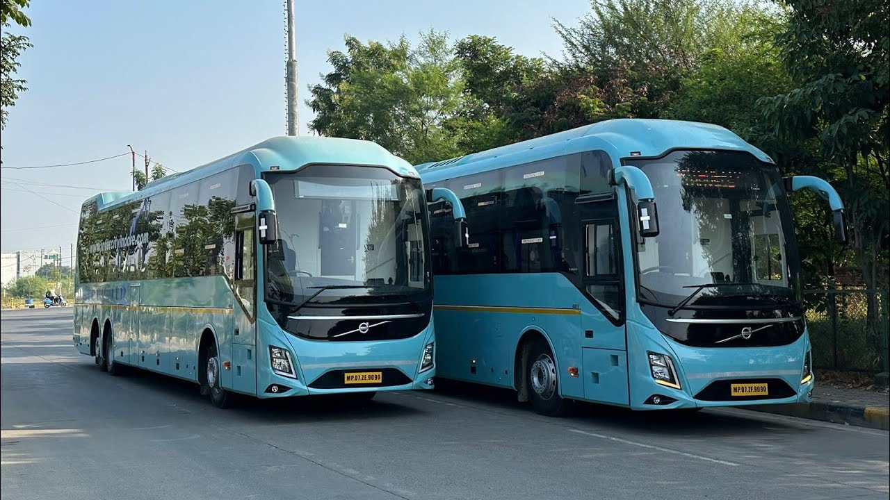 Volvo Multiaxel 9600 Sleeper Bus || Indore To Pune || Intercity Travels ...