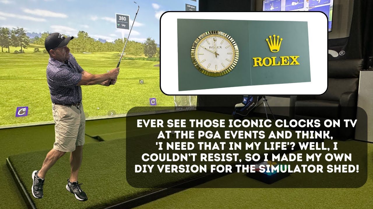 DIY PGA-Style Golf Clock: The Final Touch for My Simulator Room! - YouTube