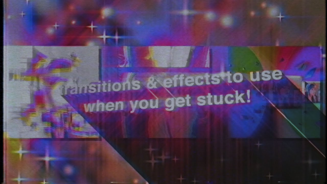 transitions & effects to use when you get stuck while editing pt.1 - YouTube