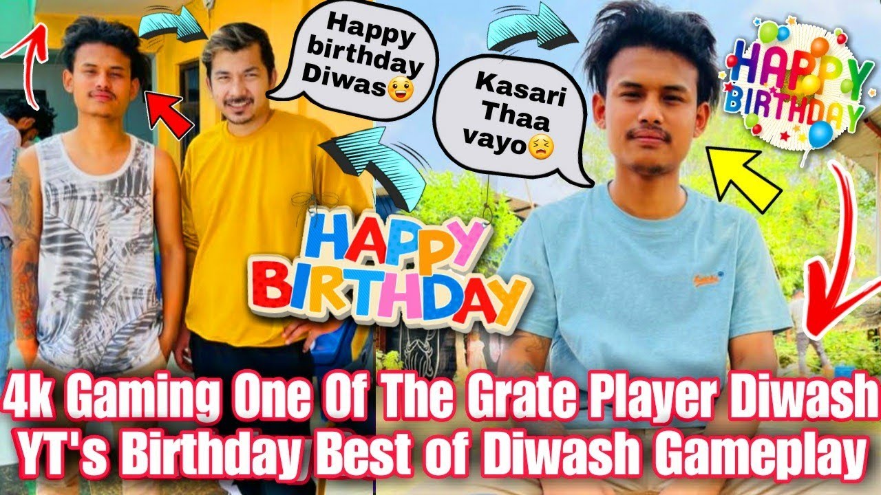 4k Gaming One Of The Grate Player Diwash YT's Birthday | 4k Dai Wishing ...